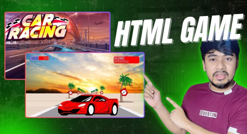 Develop a Car Racing Game with Source Code | HTML Game